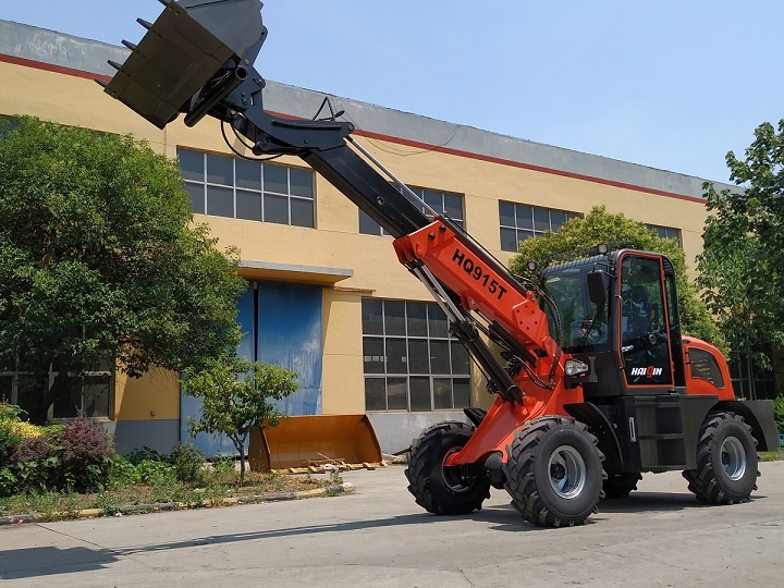 Telescopic wheel loader HQ915T with CE, SGS. Small telescopic loader ...