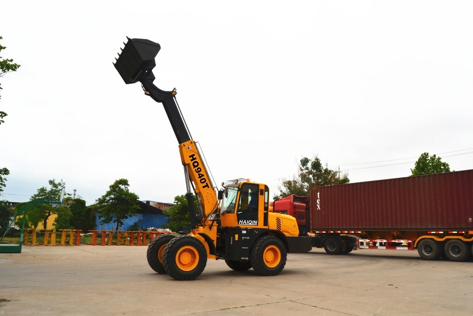 HQ940T large telescopic loader with 129KW engine, this telescopic wheel ...