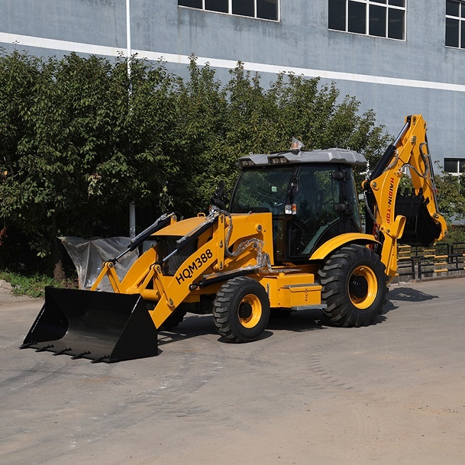 Backhoe wheel loader HQM388 with JCB design, Backhoe Wheel Loader with CE
