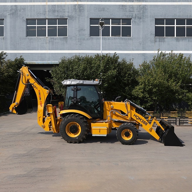 Backhoe wheel loader HQM388 with JCB design, Backhoe Wheel Loader with CE